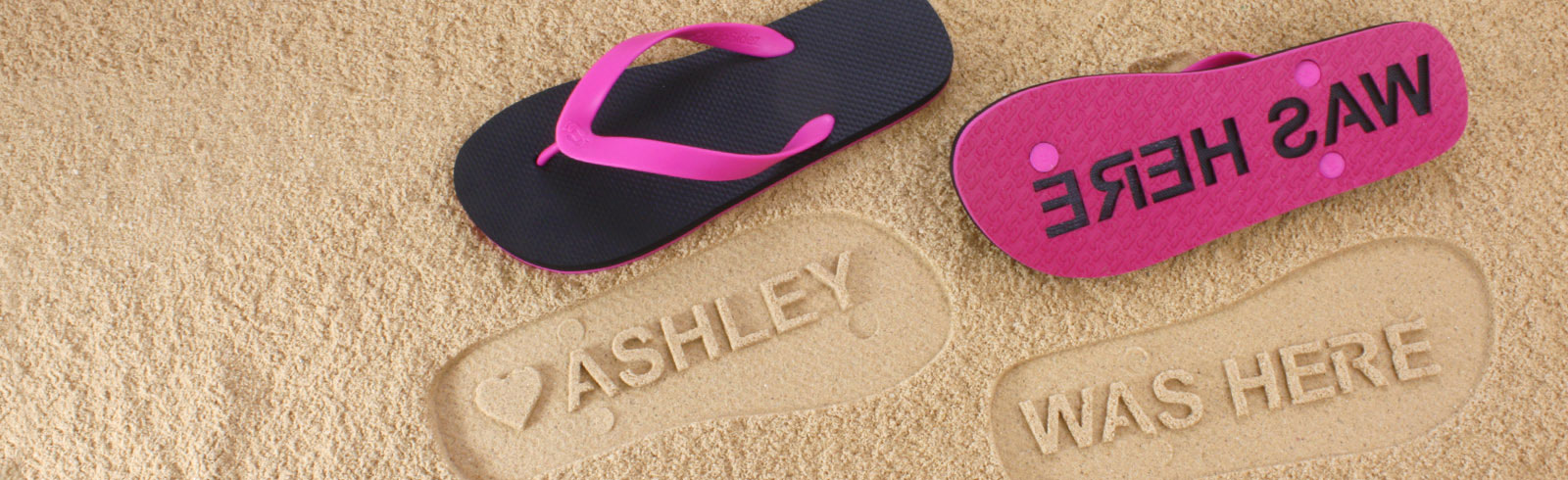 Sand Imprint Flip Flops - FlipSidezFlipSidez